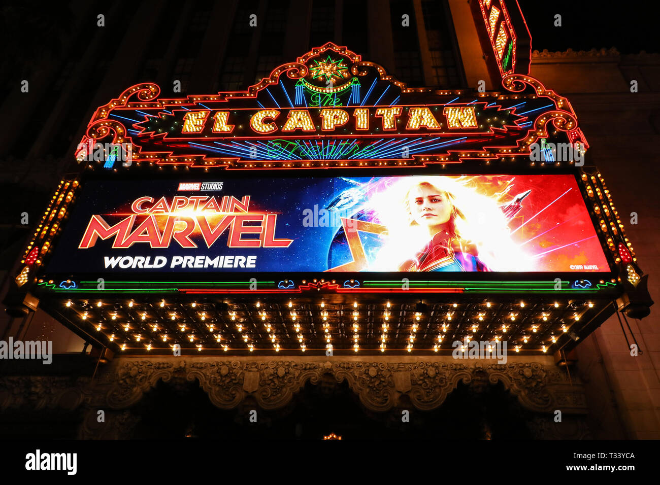 Marvel Studios's 'Captain Marvel' World Premiere held at the El Capitan ...