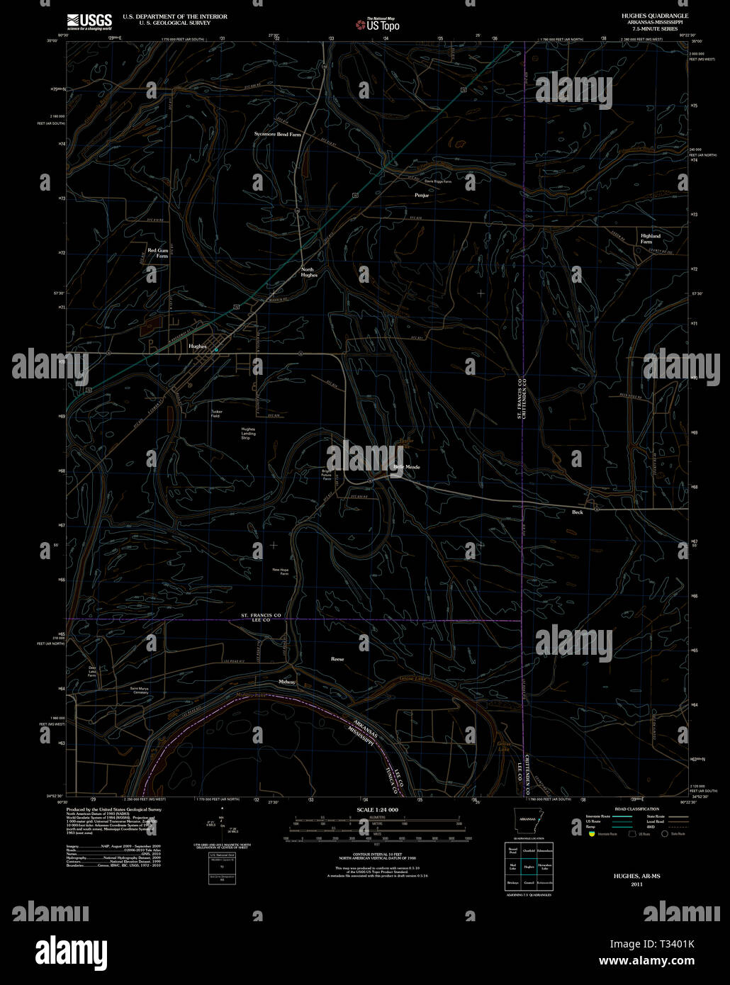 Map Of Hughes High Resolution Stock Photography and Images - Alamy