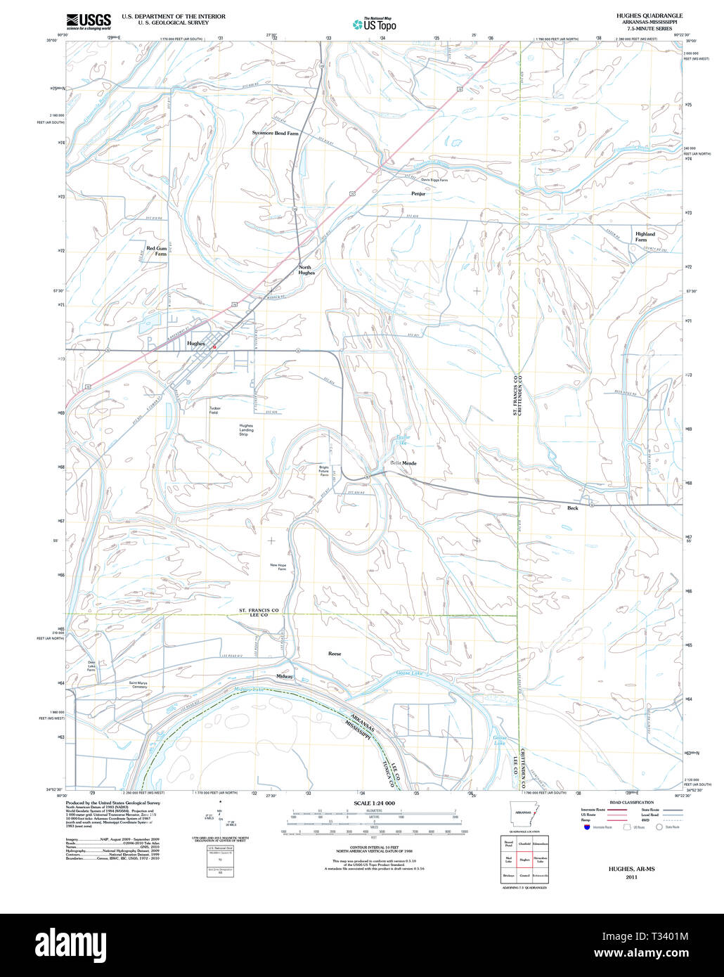 Map of hughes hi-res stock photography and images - Alamy
