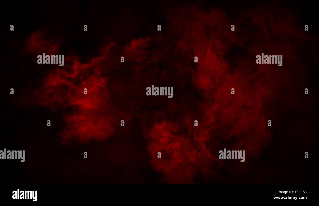 Abstract red smoke mist fog on a black background. Texture. Design ...