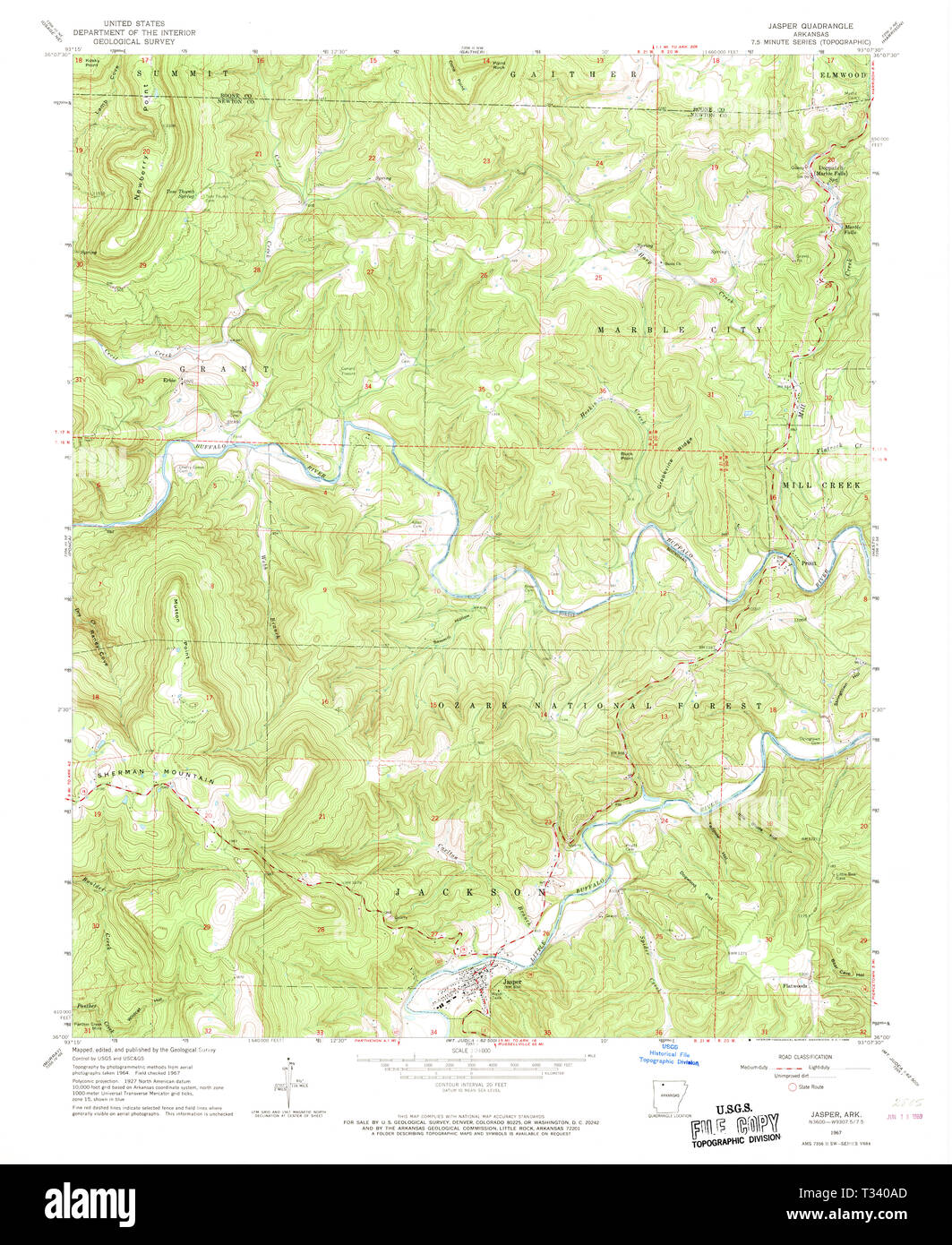 Map of jasper Cut Out Stock Images & Pictures - Alamy