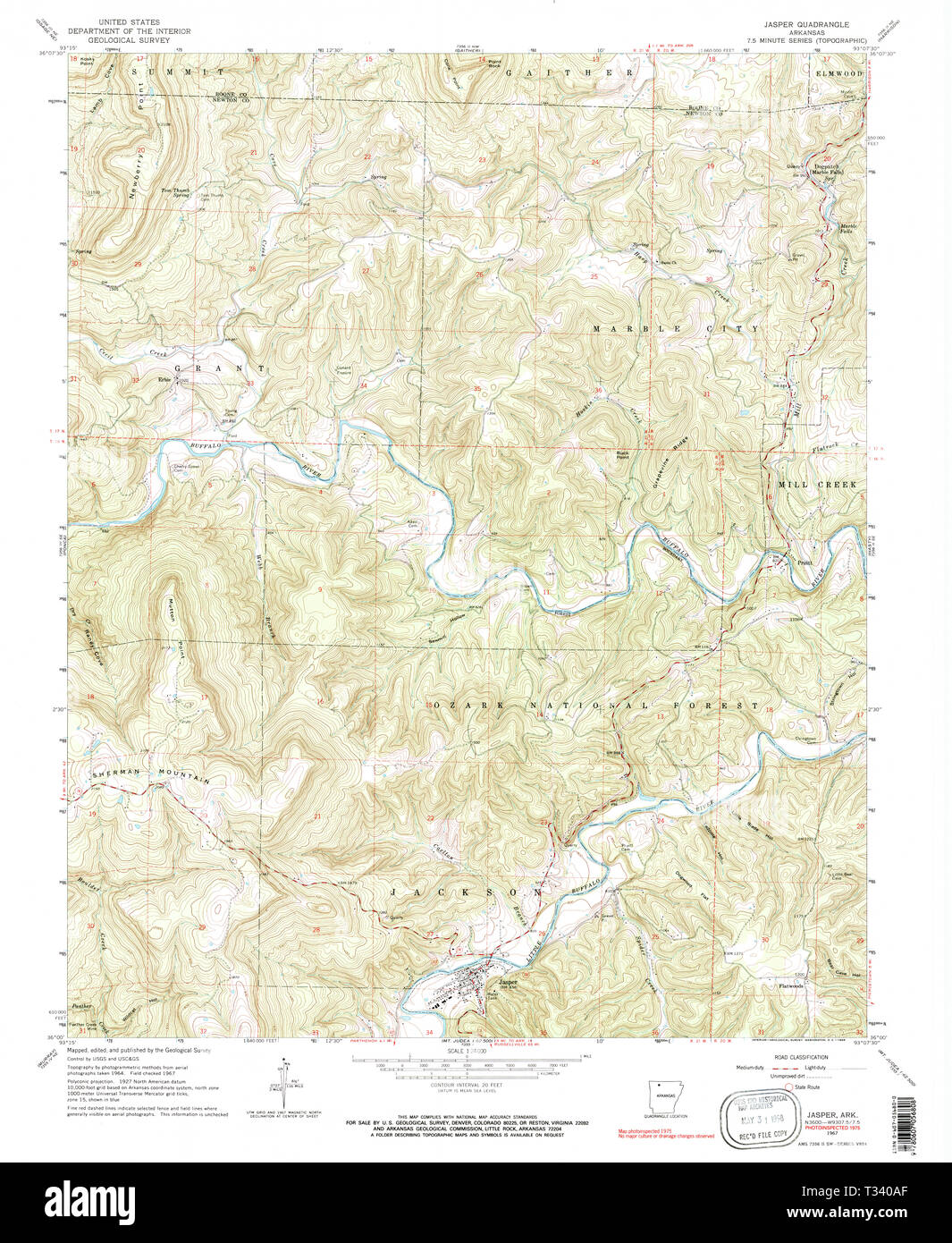 Map of jasper Cut Out Stock Images & Pictures - Alamy