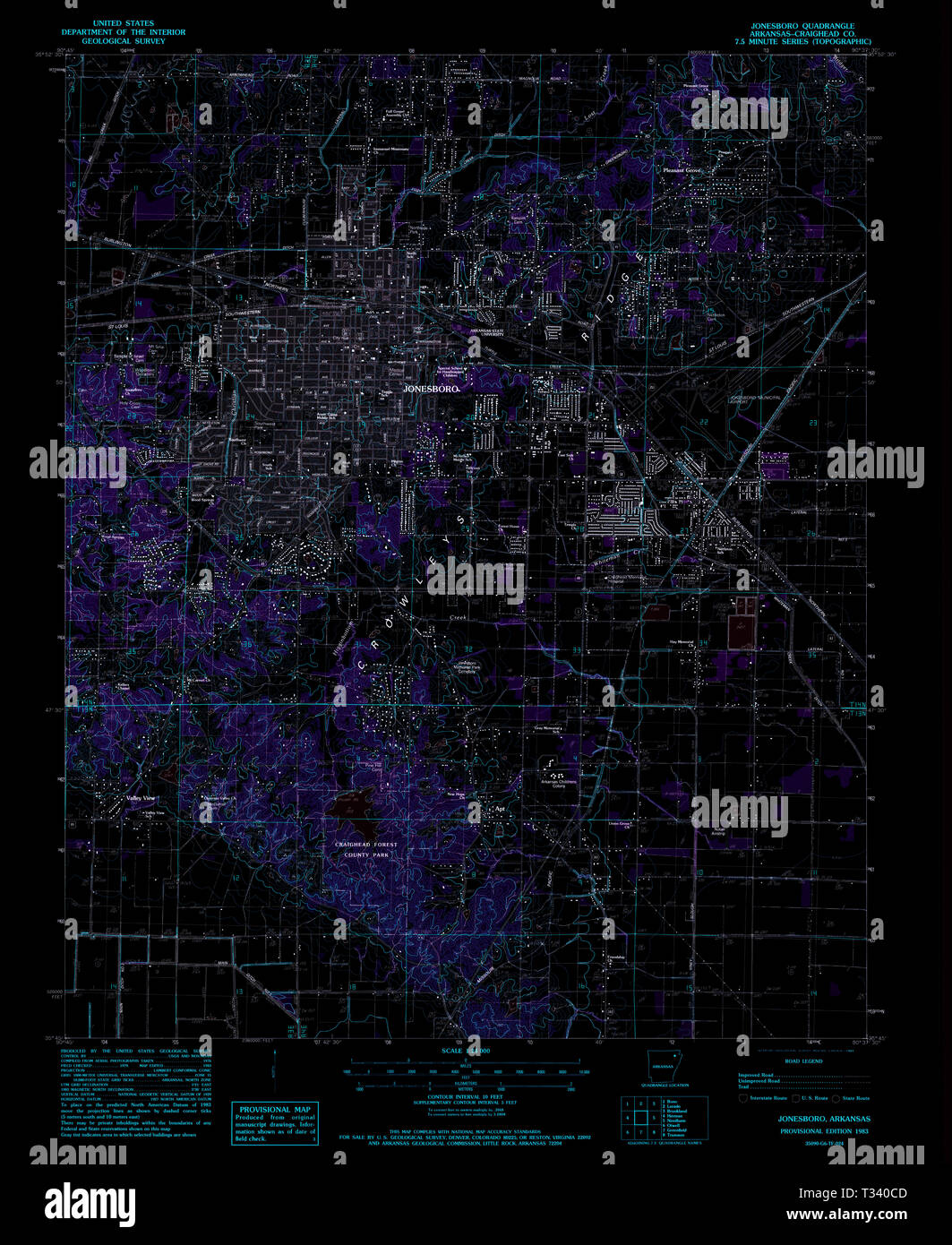 Jonesboro arkansas map hi-res stock photography and images - Alamy