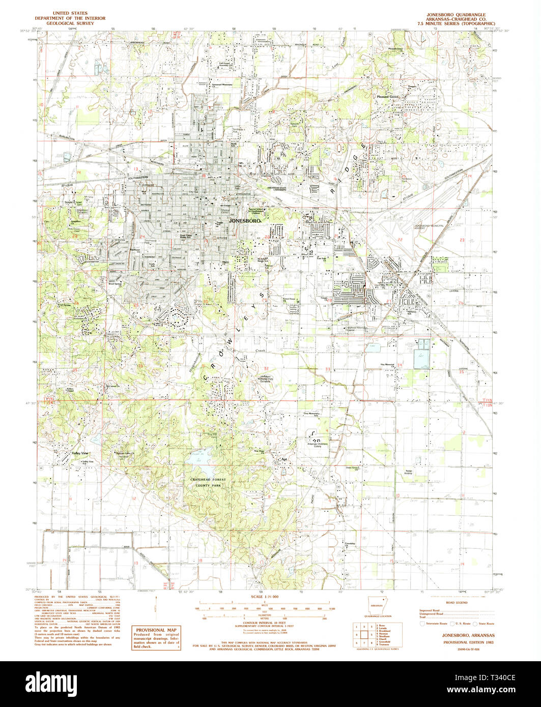 Jonesboro map hi-res stock photography and images - Alamy