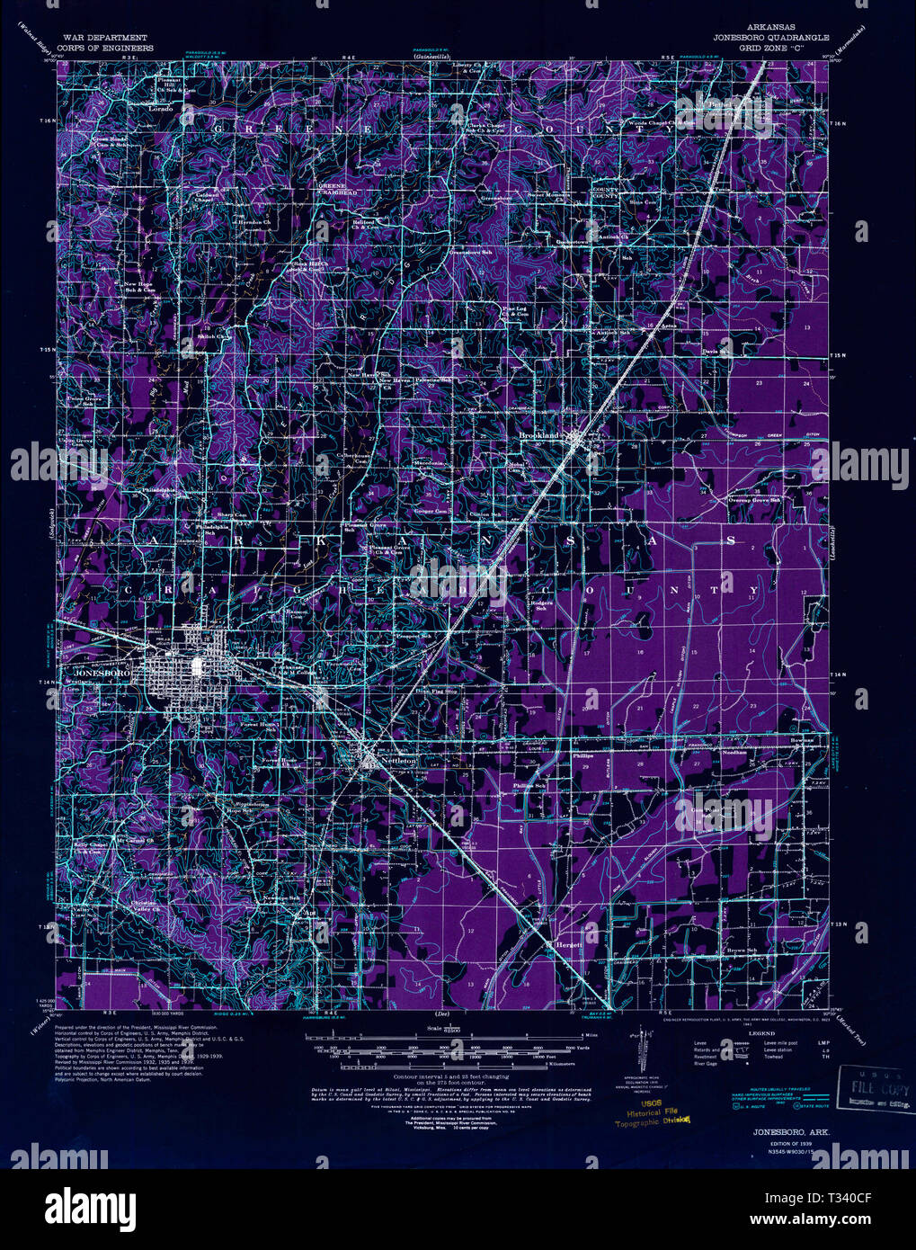 Jonesboro arkansas map hi-res stock photography and images - Alamy