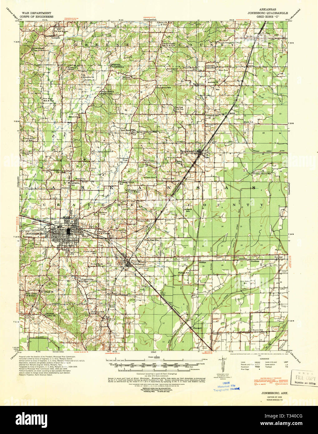 Jonesboro arkansas map hi-res stock photography and images - Alamy