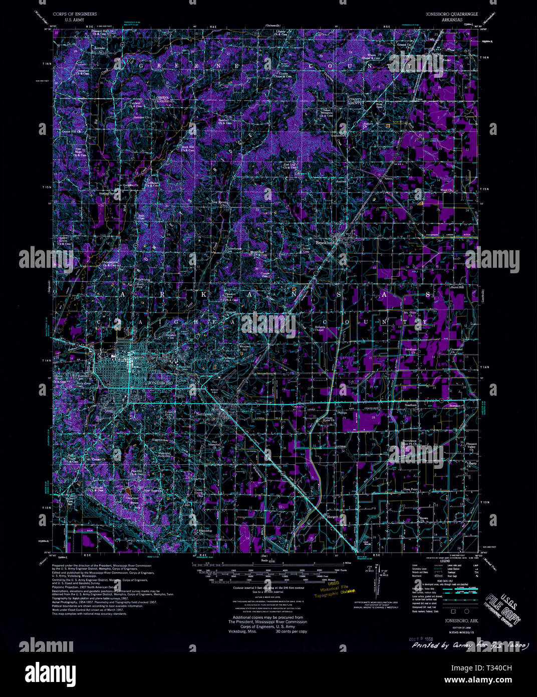 Jonesboro arkansas map hi-res stock photography and images - Alamy
