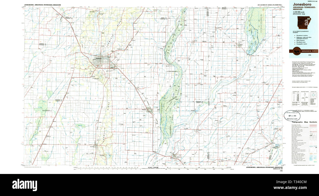 Jonesboro arkansas map hi-res stock photography and images - Alamy