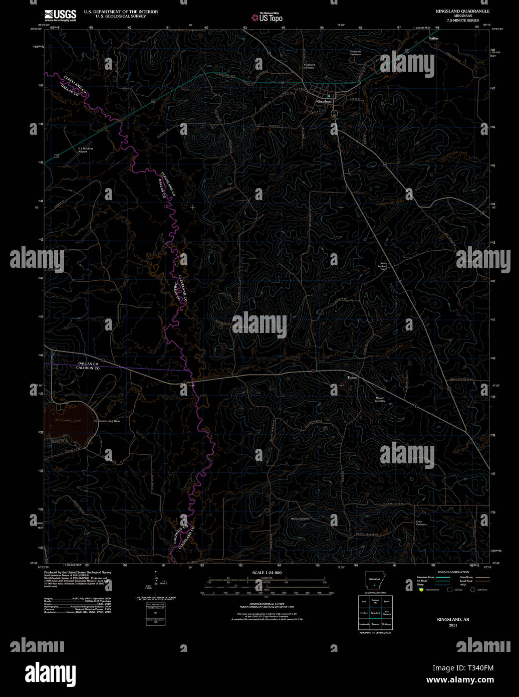 Kingsland map hi-res stock photography and images - Alamy