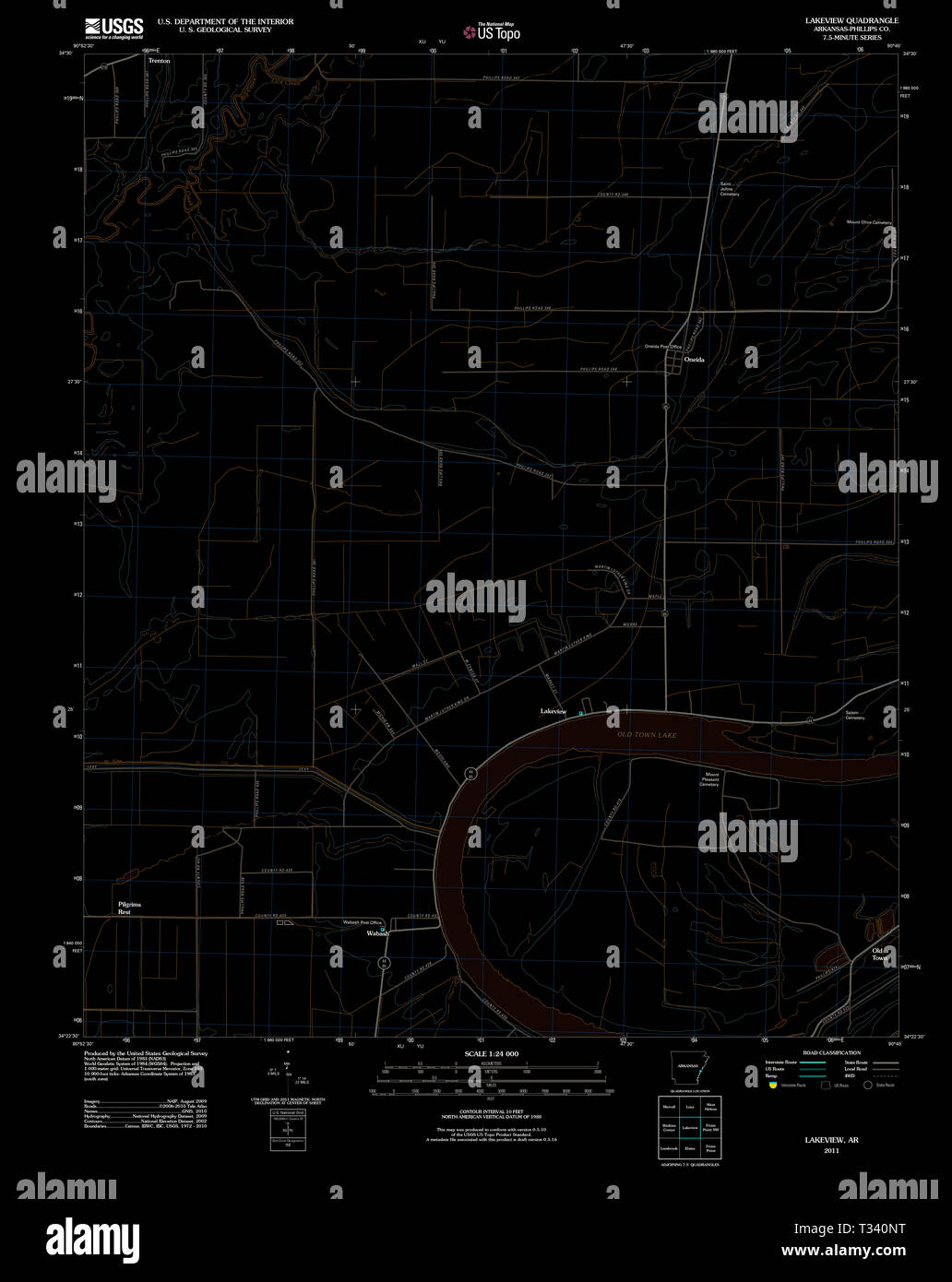 Lakeview map hi-res stock photography and images - Alamy