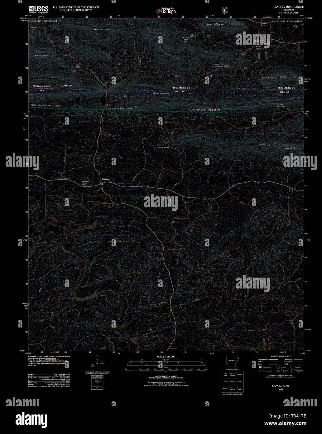 Langley map hi-res stock photography and images - Alamy