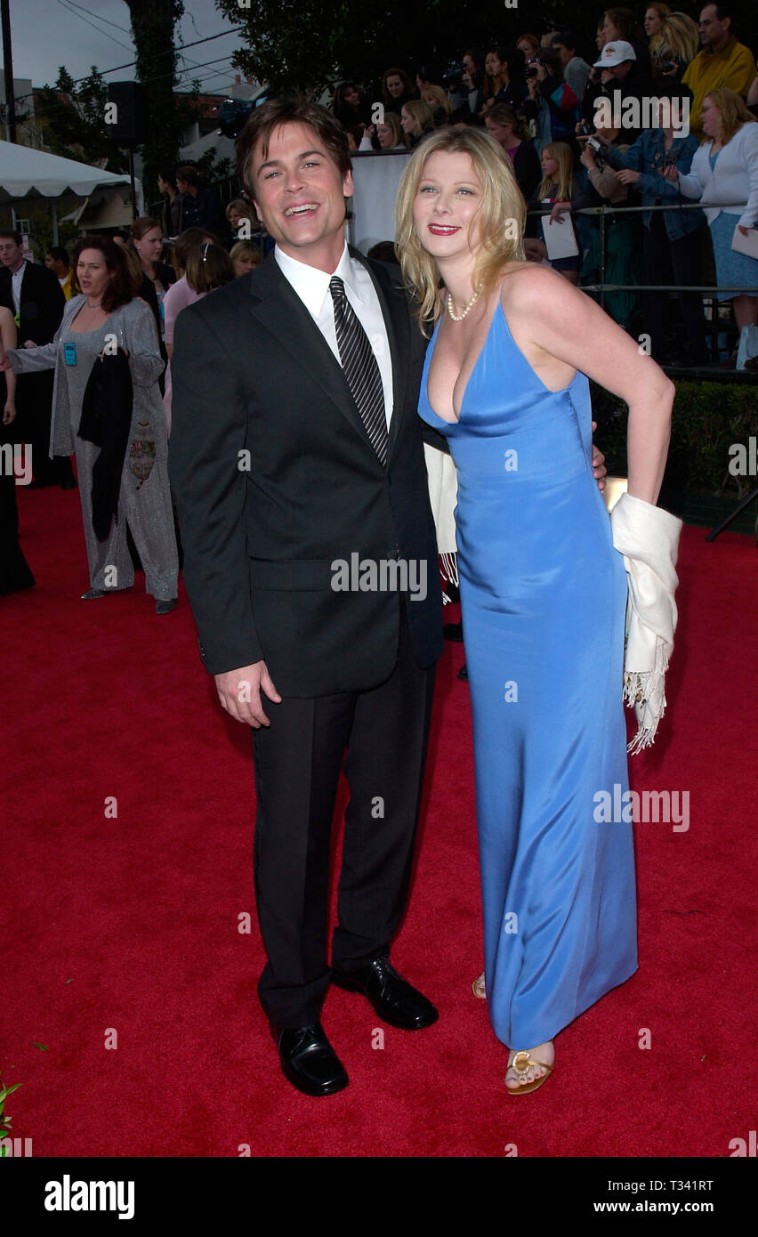 LOS ANGELES, CA. March 11, 2001: Actor ROB LOWE & wife SHERYL at the ...