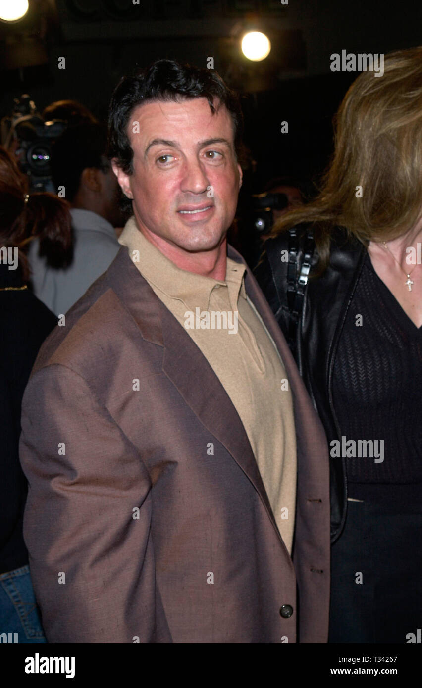 LOS ANGELES, CA. March 13, 2001: Actor SYLVESTER STALLONE at the Los ...