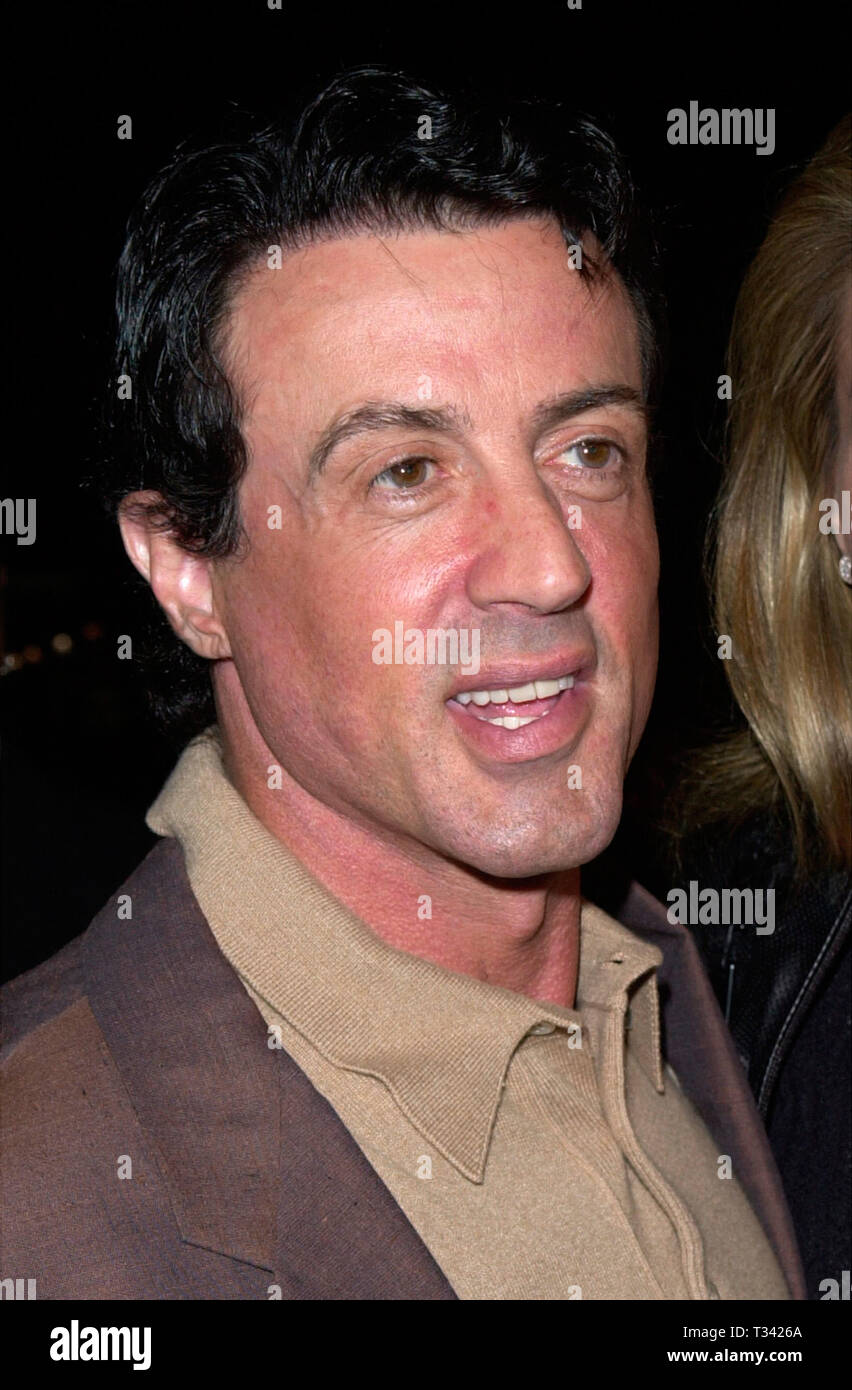 LOS ANGELES, CA. March 13, 2001: Actor SYLVESTER STALLONE at the Los ...