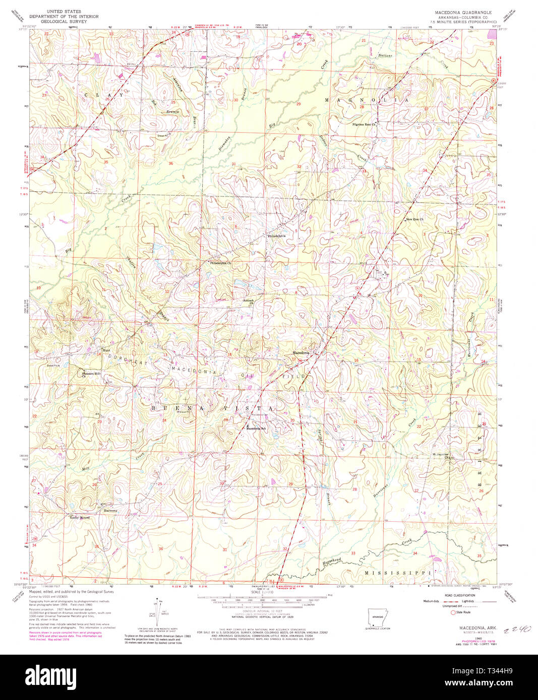 Historical map of macedonia Cut Out Stock Images & Pictures - Alamy