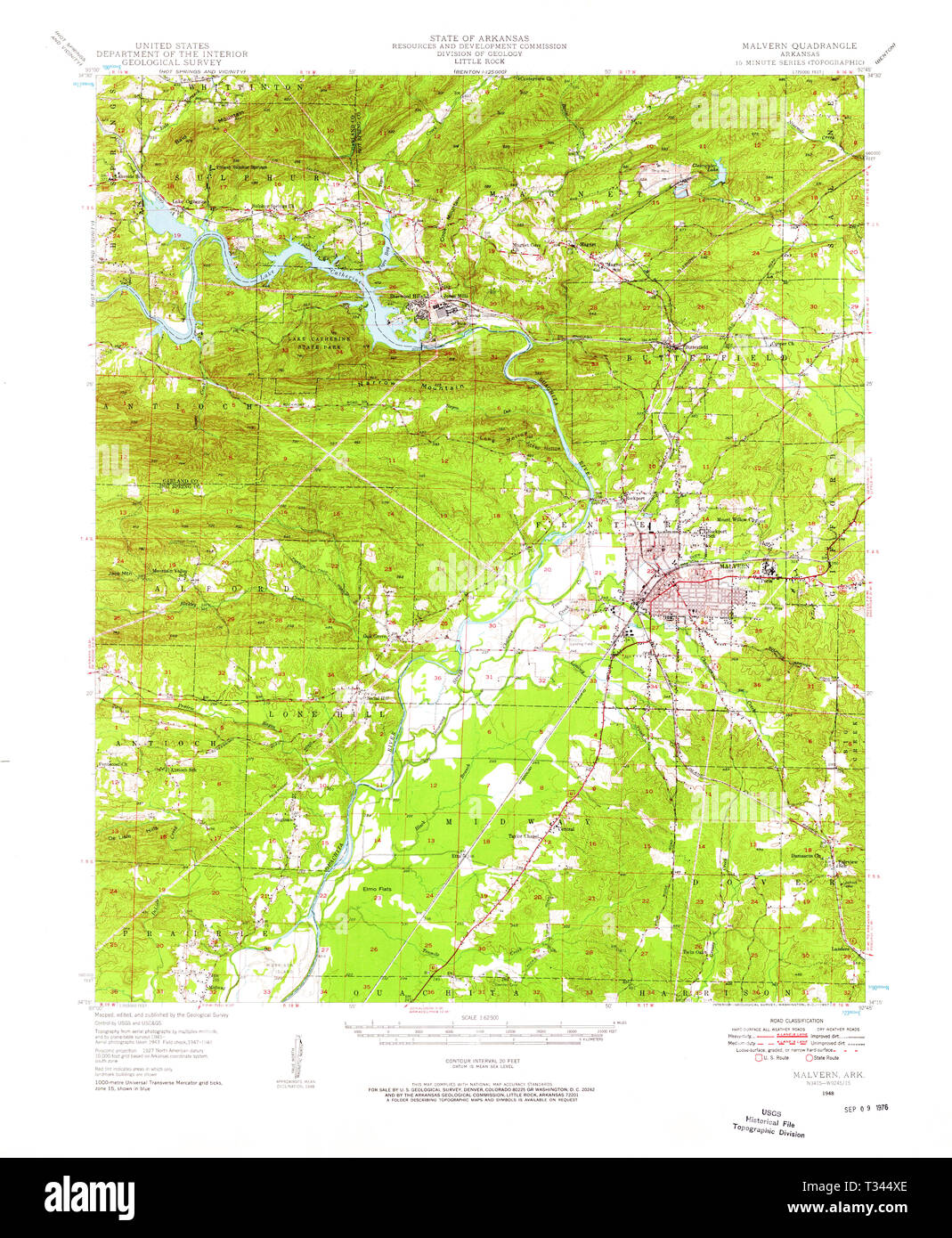 Malvern arkansas map Cut Out Stock Images & Pictures - Alamy