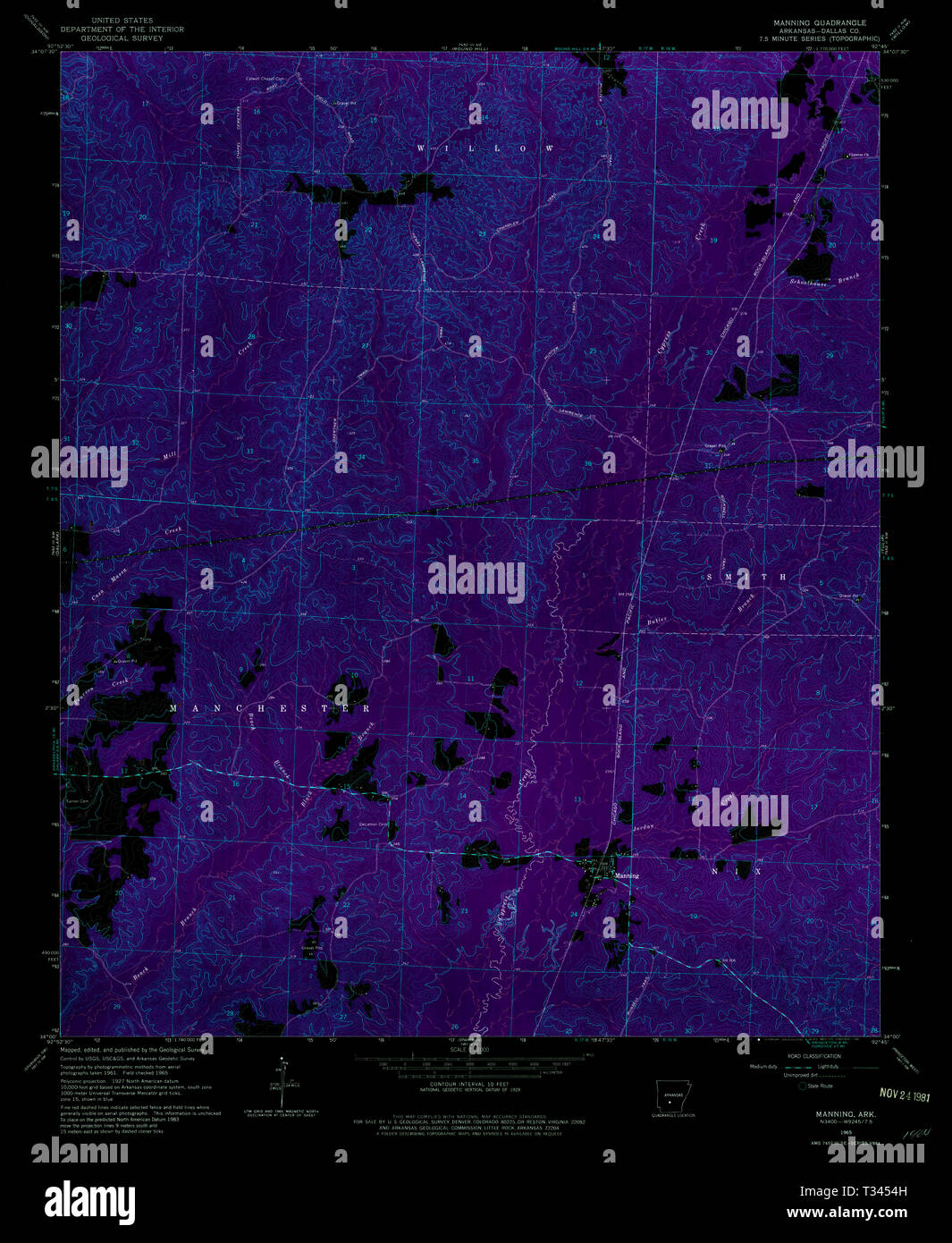 Map of manning hi-res stock photography and images - Alamy