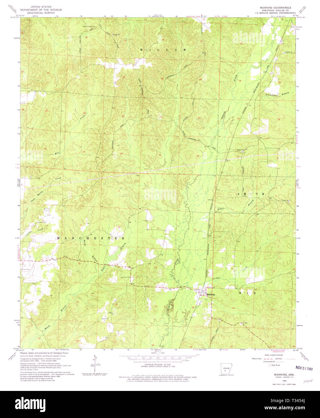 Map of manning hi-res stock photography and images - Alamy