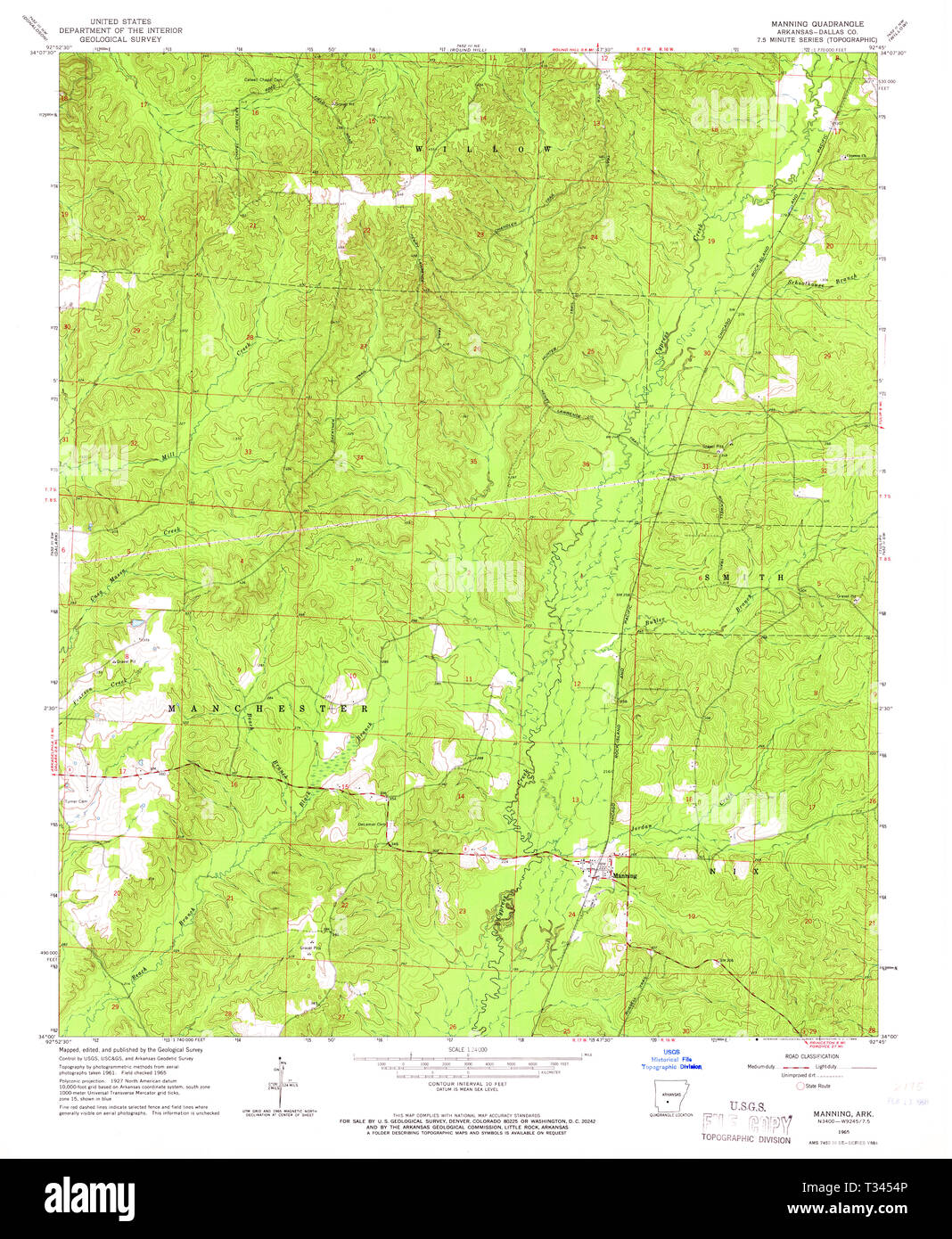 Map of manning hi-res stock photography and images - Alamy