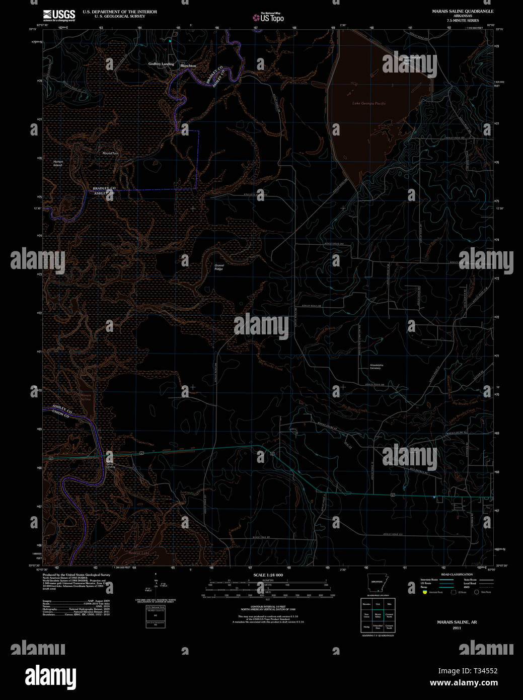 Saline map hi-res stock photography and images - Alamy