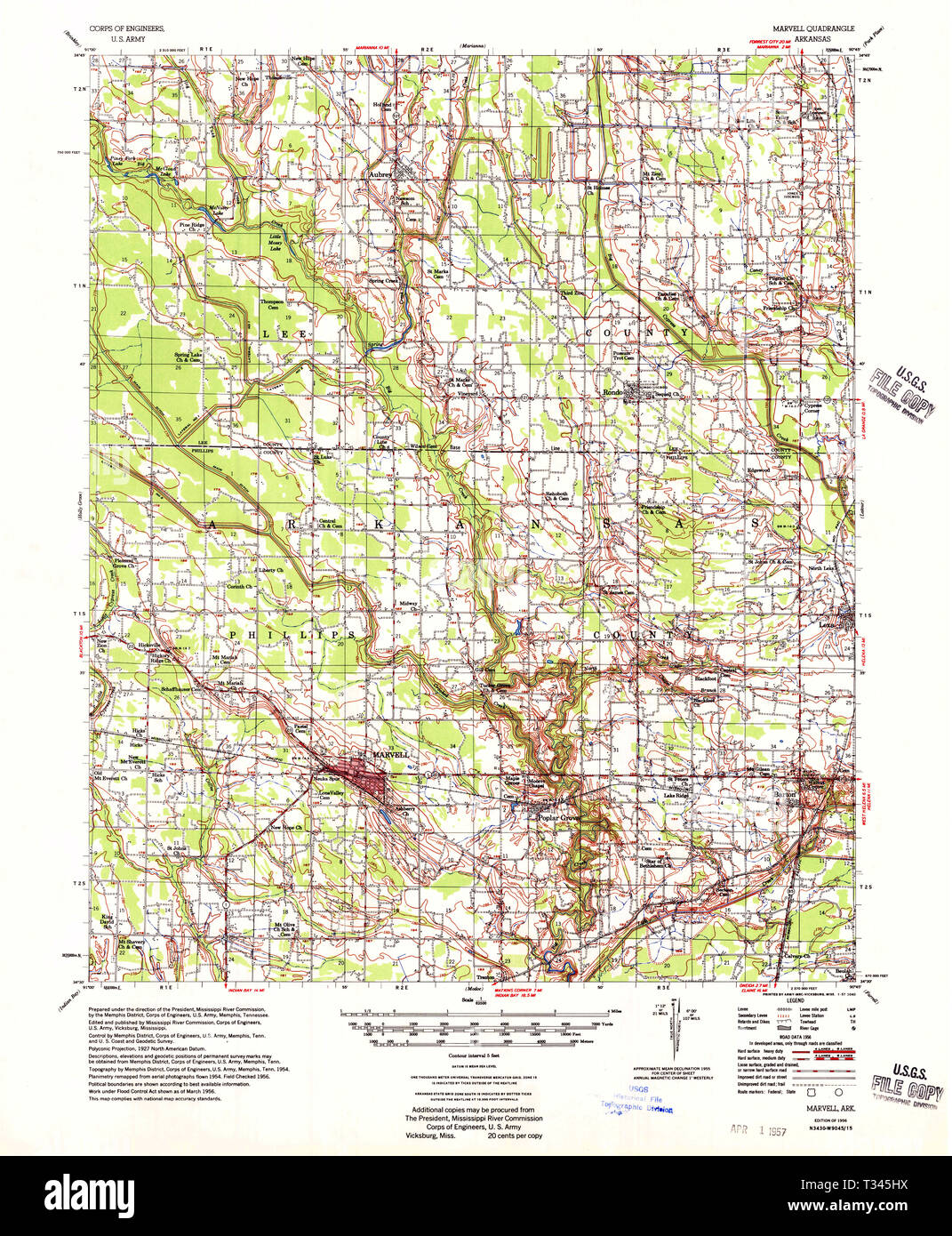 Marvell arkansas map hi-res stock photography and images - Alamy