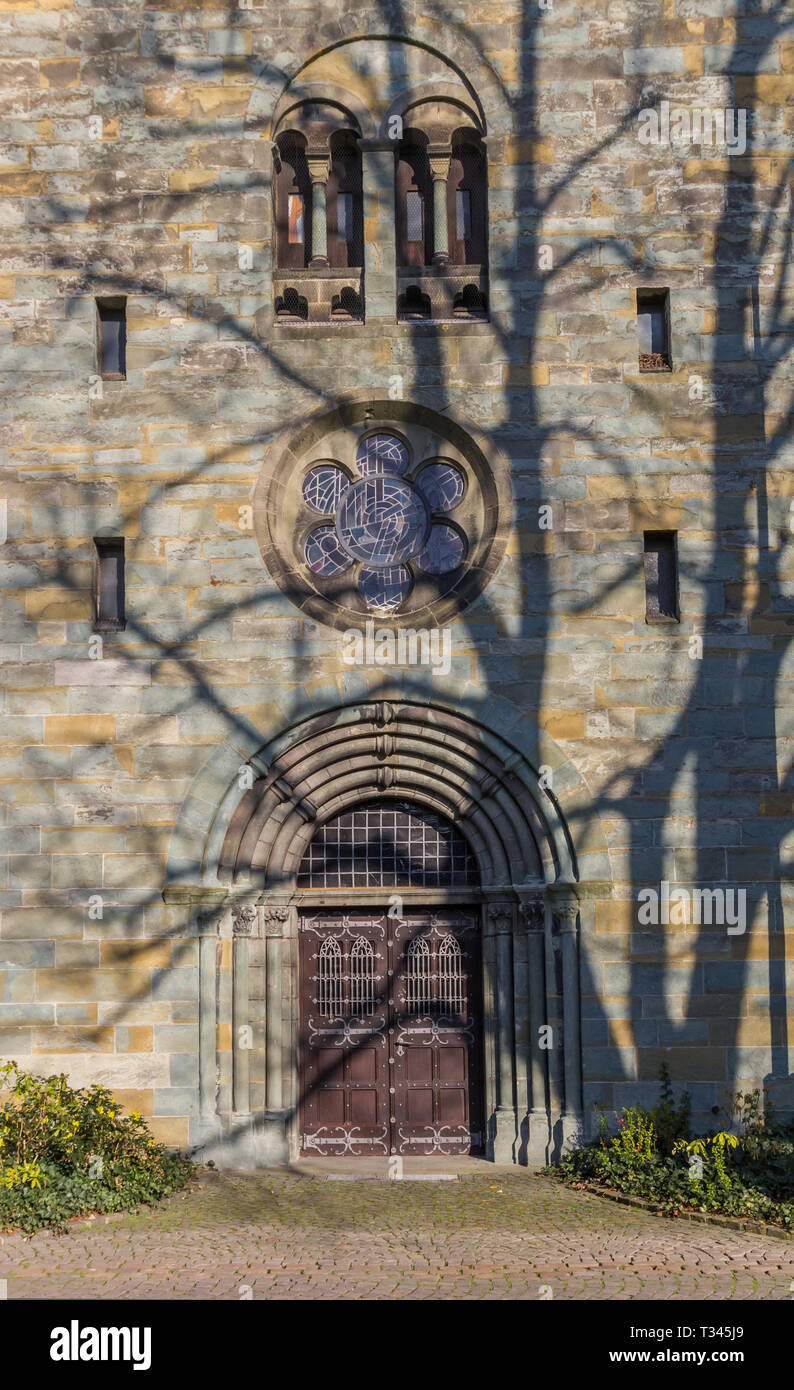 Entrance to the St. Walburga church in Werl, Germany Stock Photo - Alamy