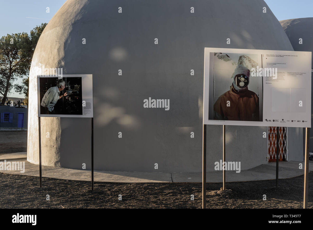 The Sutherland digital planetarium in South Africa's Northern Cape. The ...