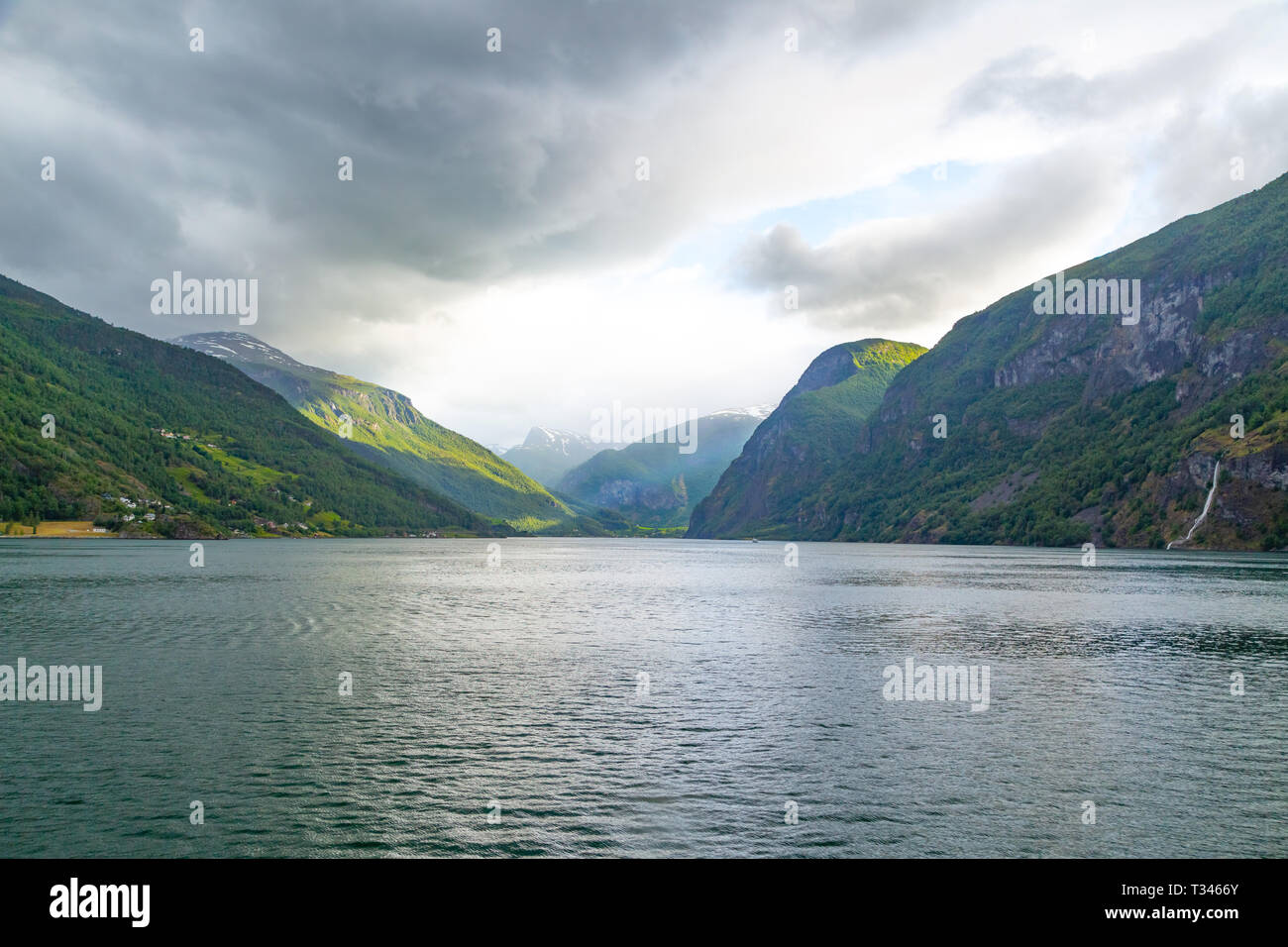 Fjord in Norway - nature and travel background. Beautiful Nature Norway ...