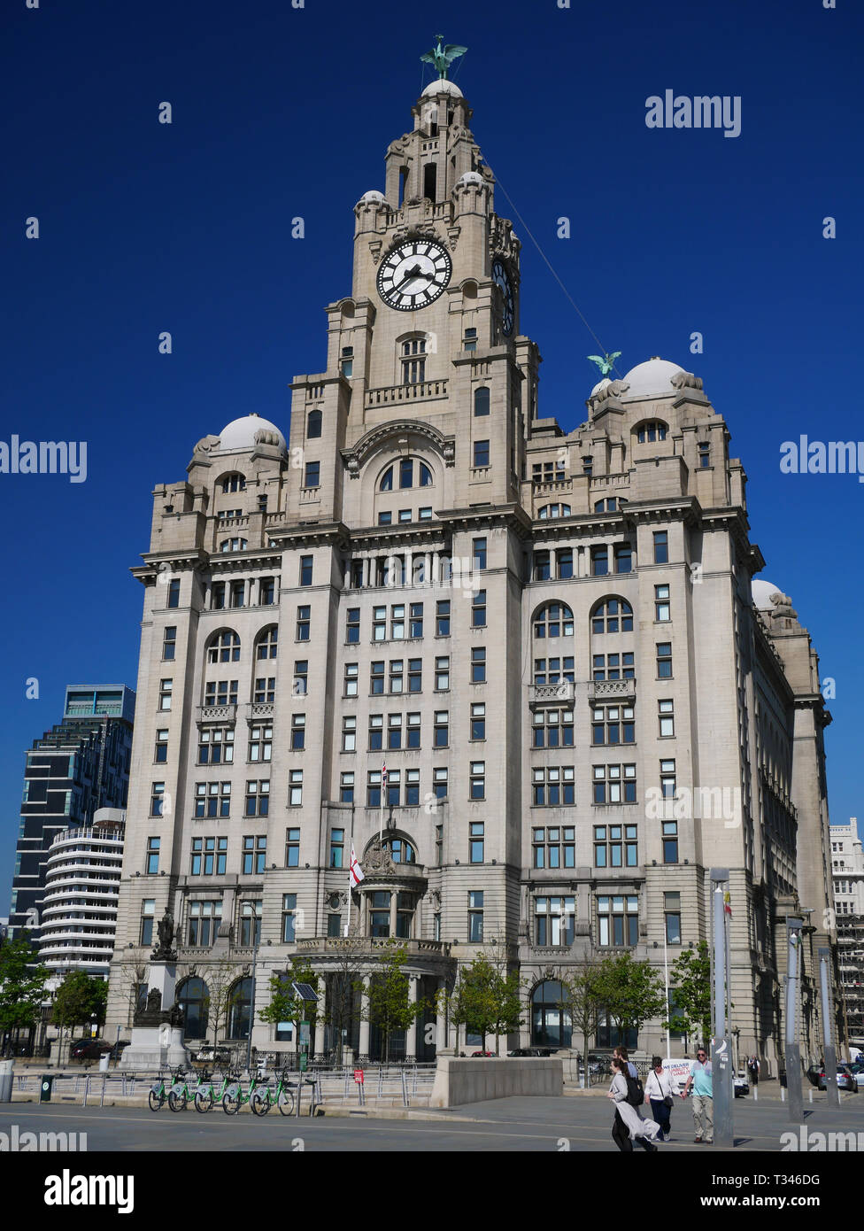The Royal Liver Building on the Liverpool's UNESCO listed waterfront ...