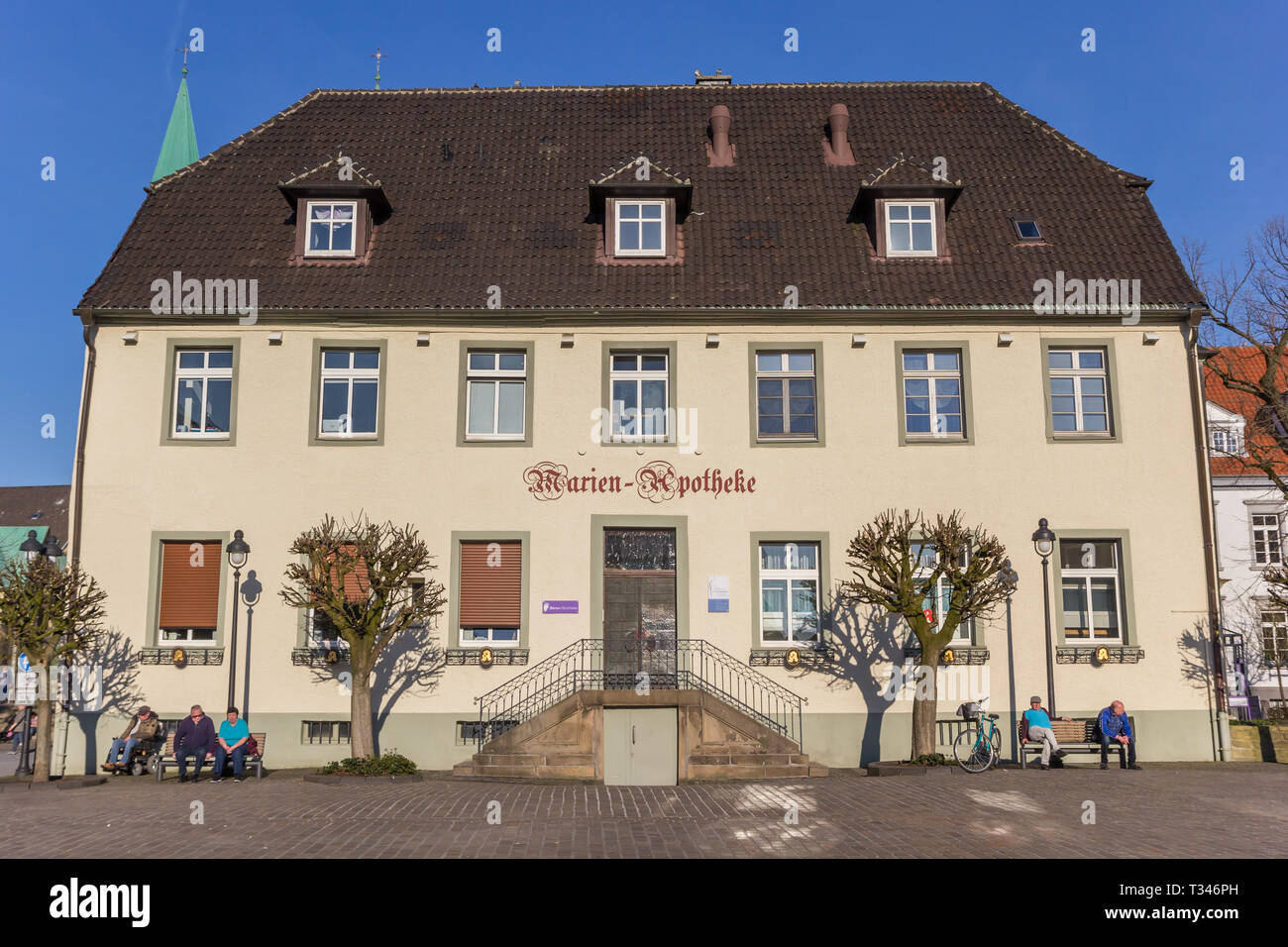 Historic building on the market square of Werl, Germany Stock Photo - Alamy