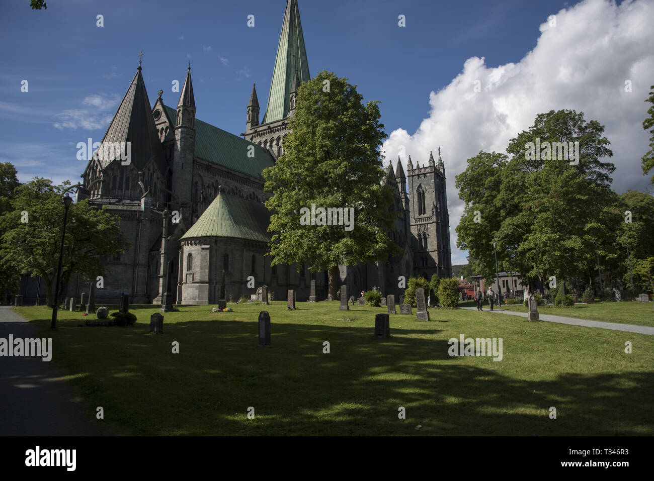 Nidaros cathedral was built from 1070 in Trondheim and is nowadays one ...