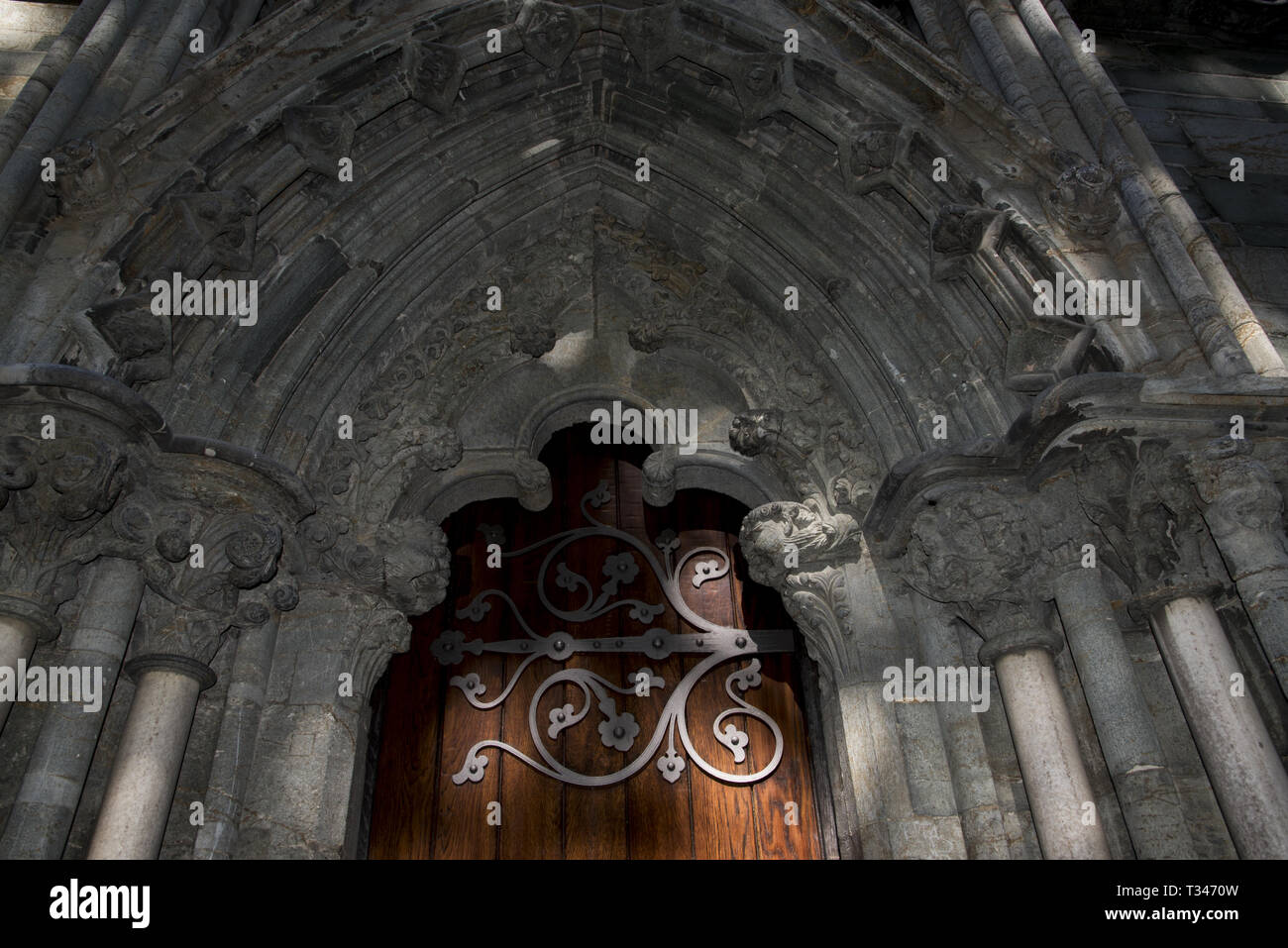 Nidaros cathedral was built from 1070 in Trondheim and is nowadays one ...