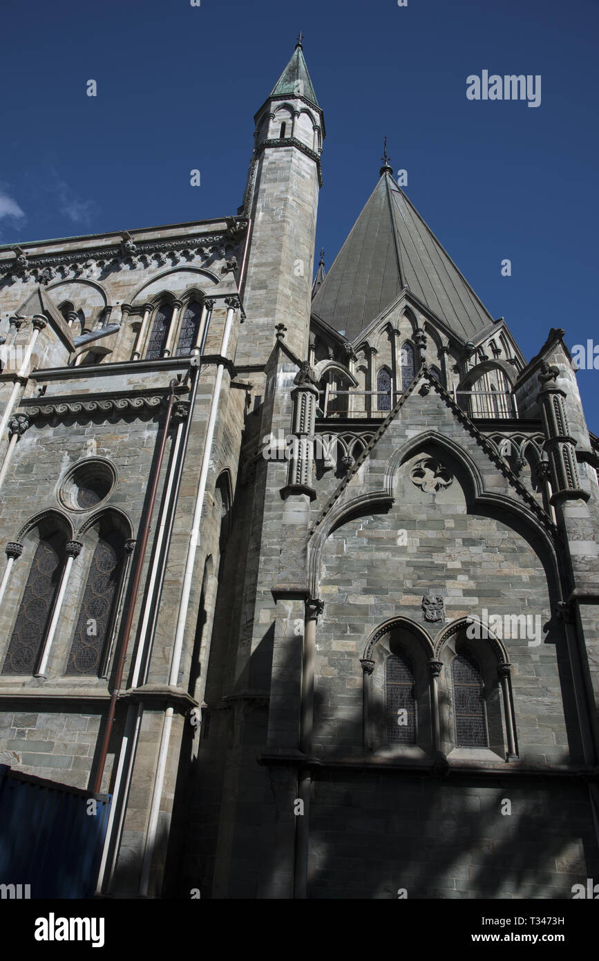 Nidaros cathedral was built from 1070 in Trondheim and is nowadays one ...