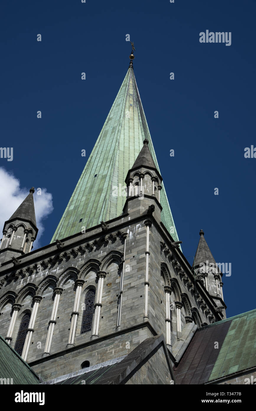 Nidaros cathedral was built from 1070 in Trondheim and is nowadays one ...