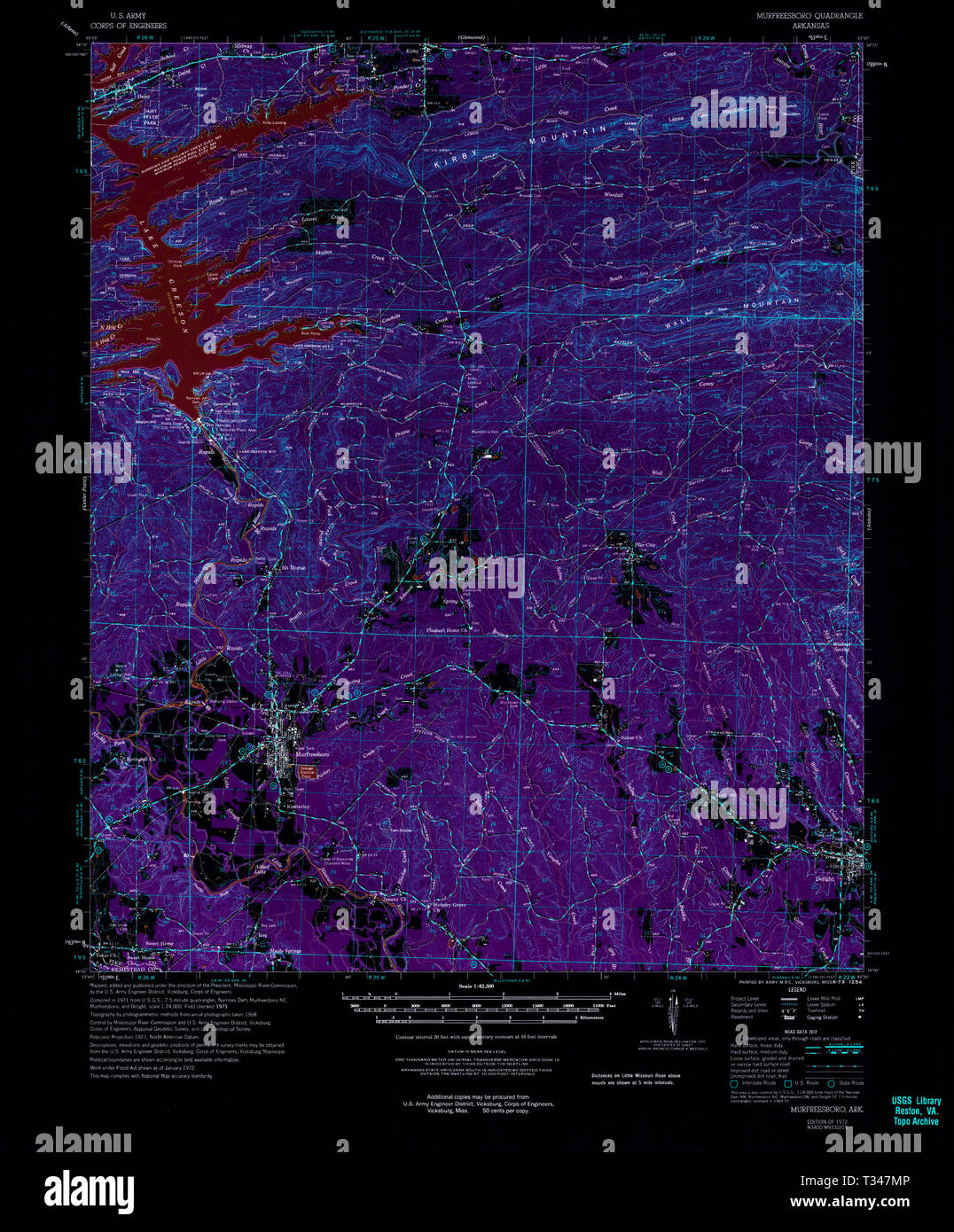 Map of murfreesboro hi-res stock photography and images - Alamy