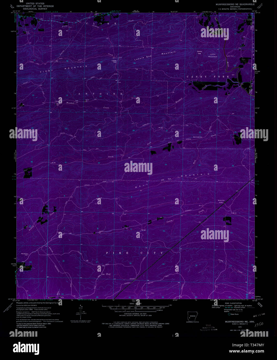 Map of murfreesboro hi-res stock photography and images - Alamy