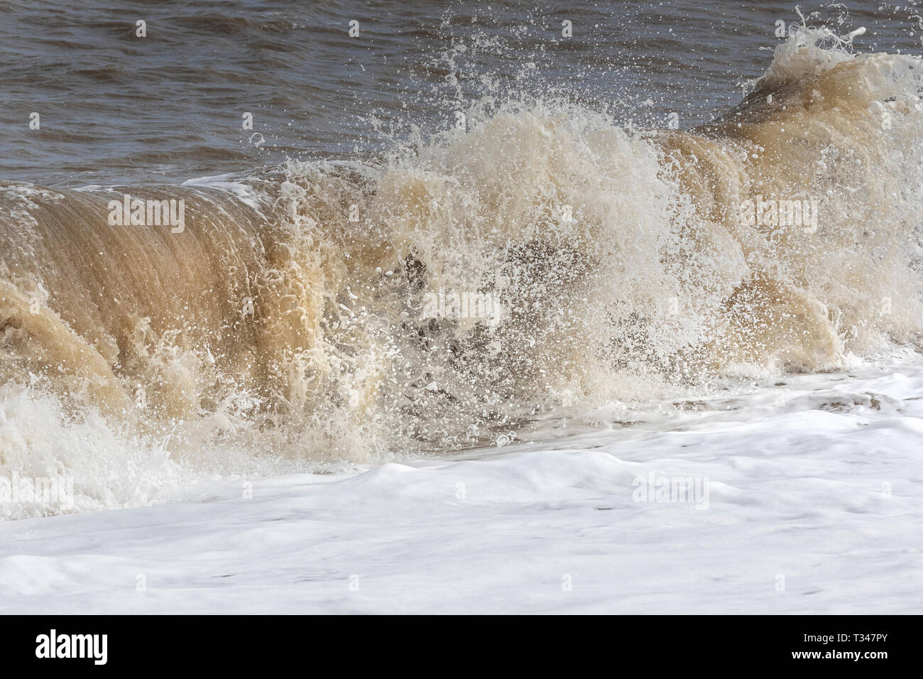 Sea Sculpture, breaking waves and forceful water Stock Photo - Alamy