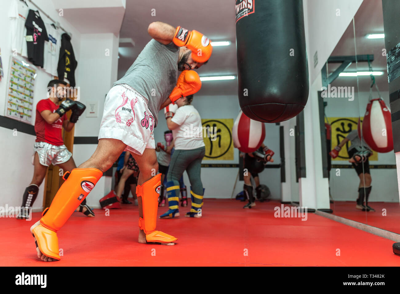 Kick boxing light contact hi-res stock photography and images - Alamy