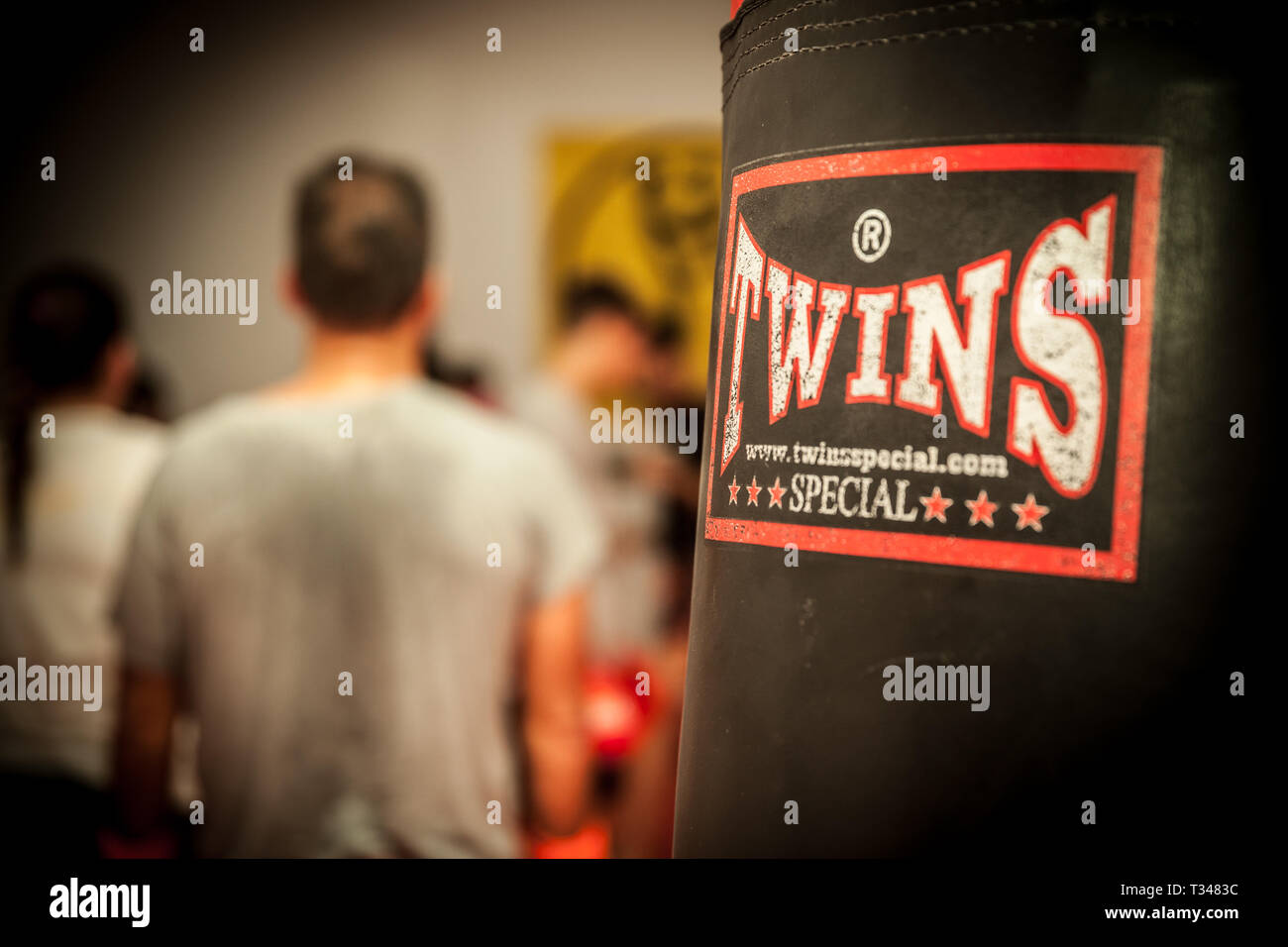 kick boxing training in a gym Stock Photo - Alamy