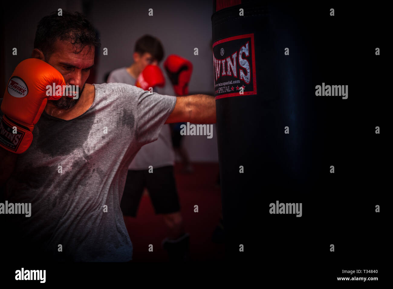 Kick boxing light contact hi-res stock photography and images - Alamy