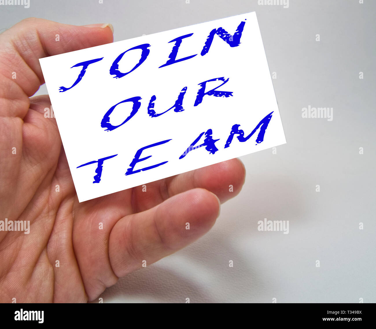 Job recruiting advertisement represented by 'JOIN OUR TEAM' texts on ...