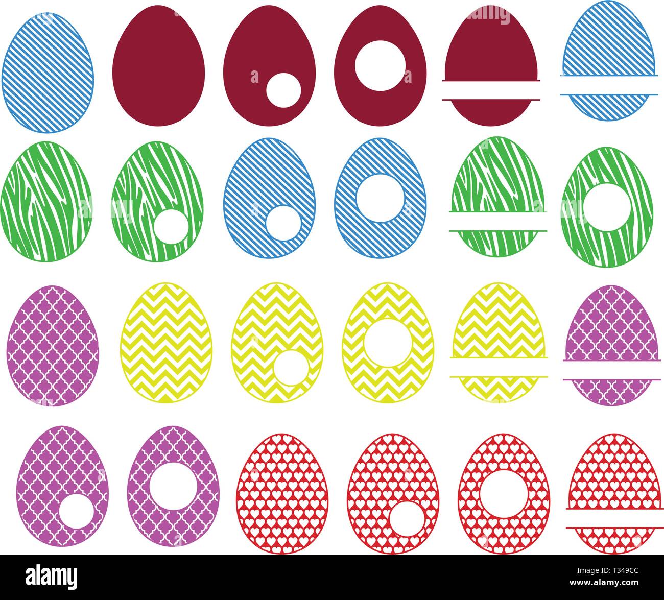 Split egg Stock Vector Images - Alamy