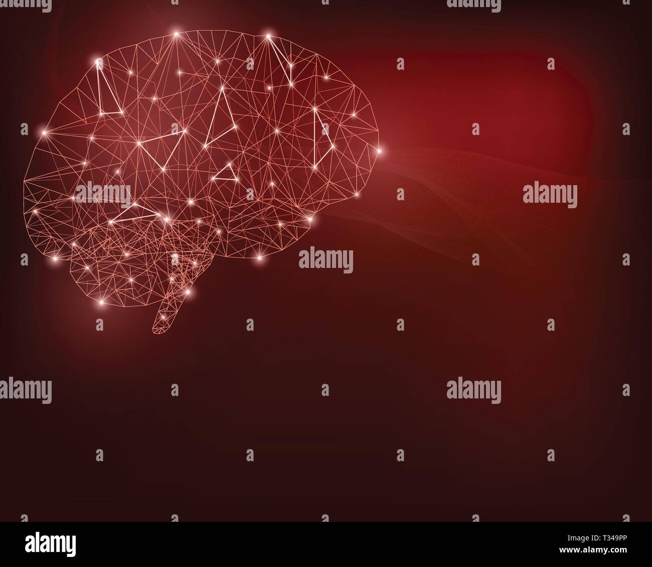 Electronic brain concept 3d Stock Vector Images - Alamy