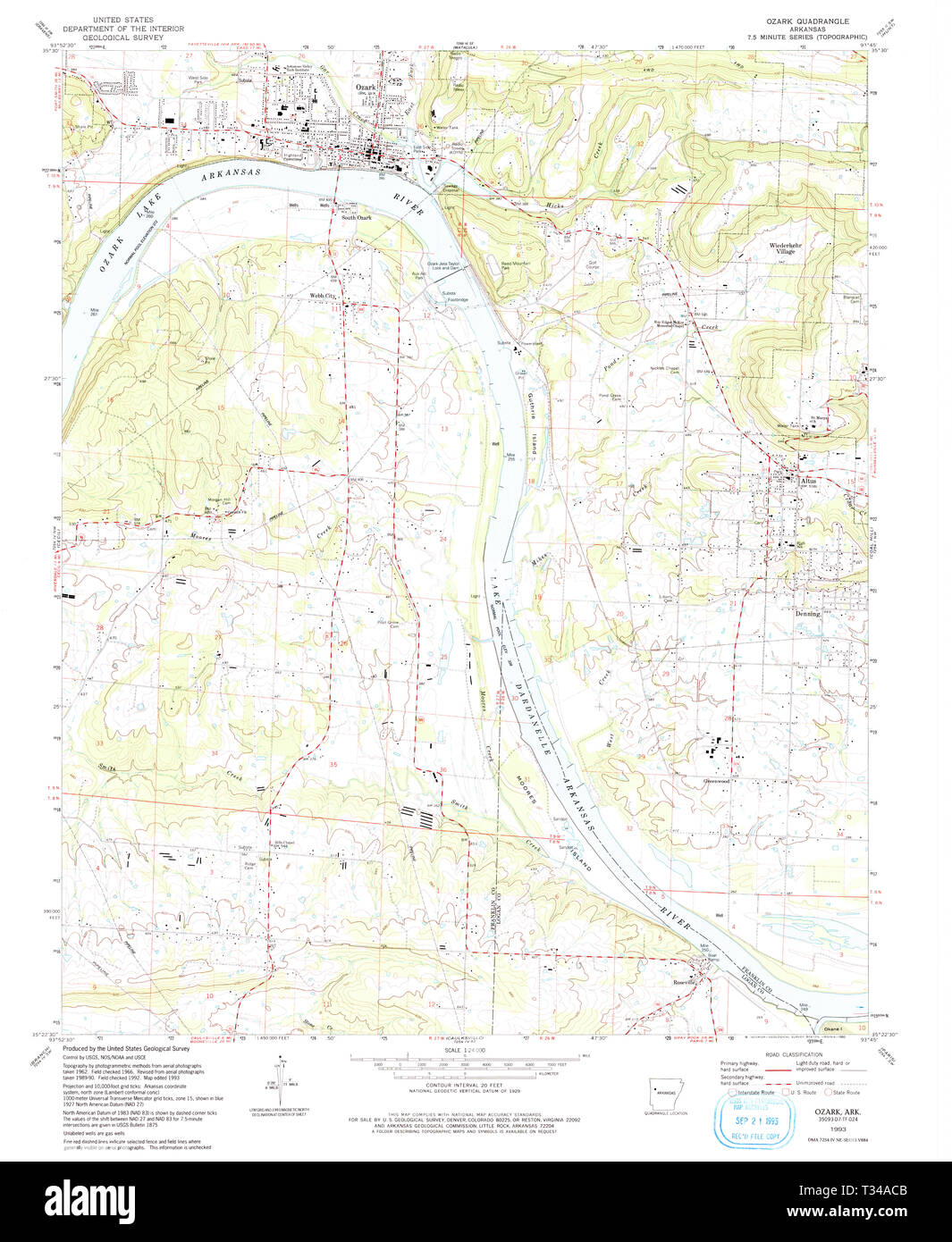 Ozark arkansas map Cut Out Stock Images & Pictures - Alamy