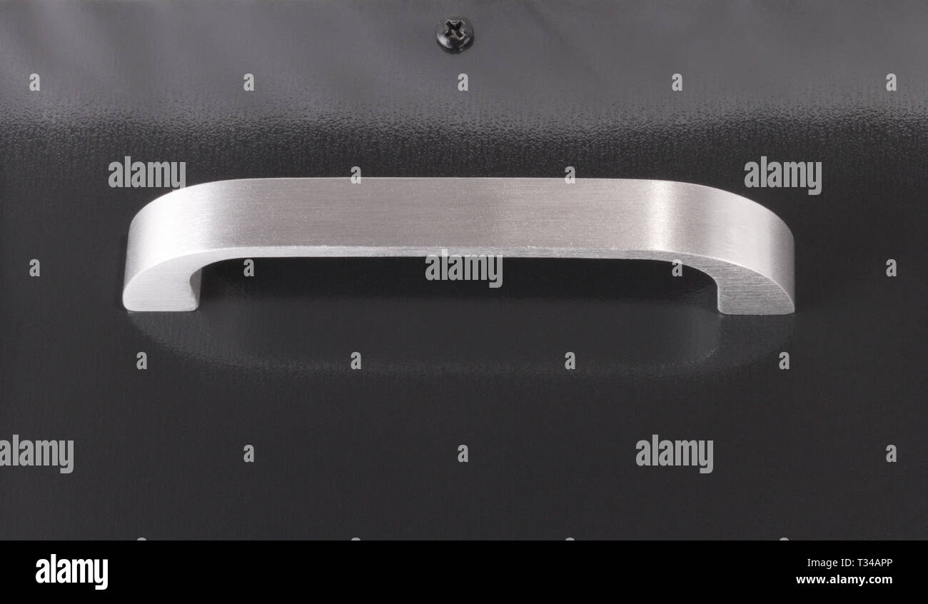 Black Metal Case with Handle Stock Photo - Alamy