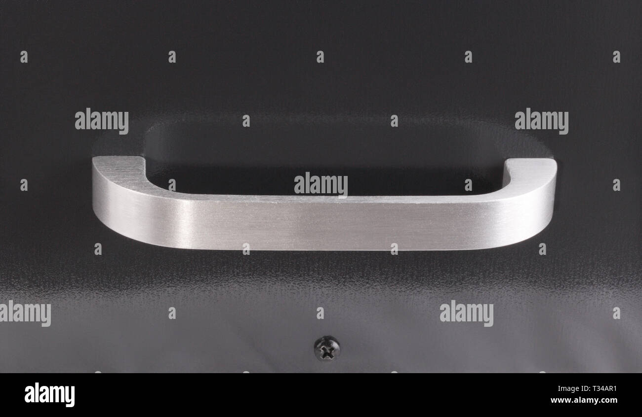 Black Metal Case with Handle Stock Photo - Alamy