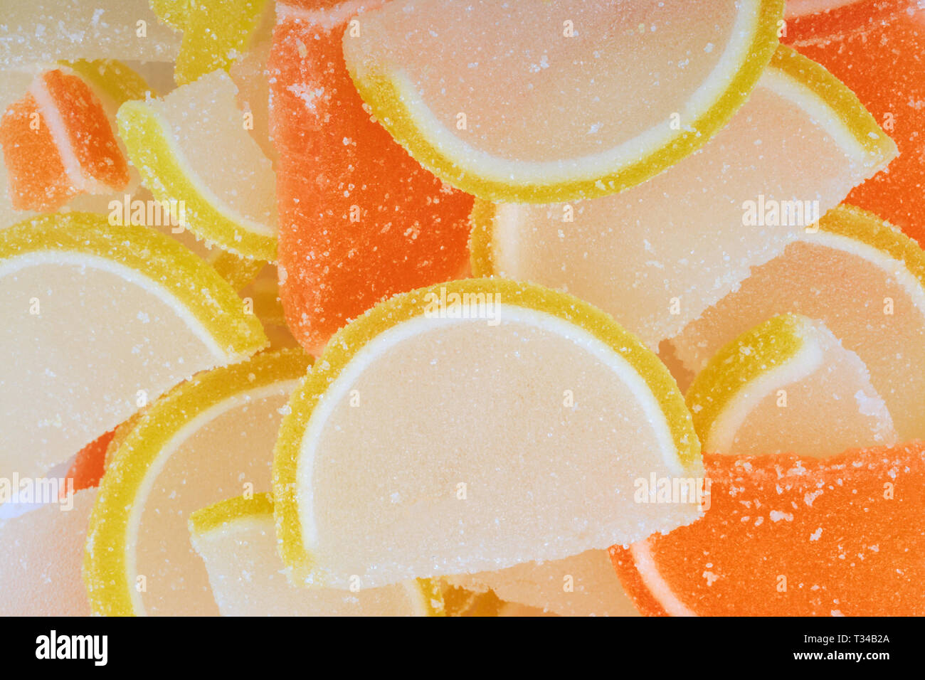 many Multicolor Fruit Jelly Stock Photo - Alamy