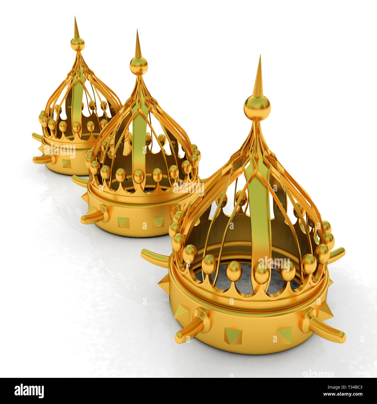 Crown. 3d render Stock Photo - Alamy