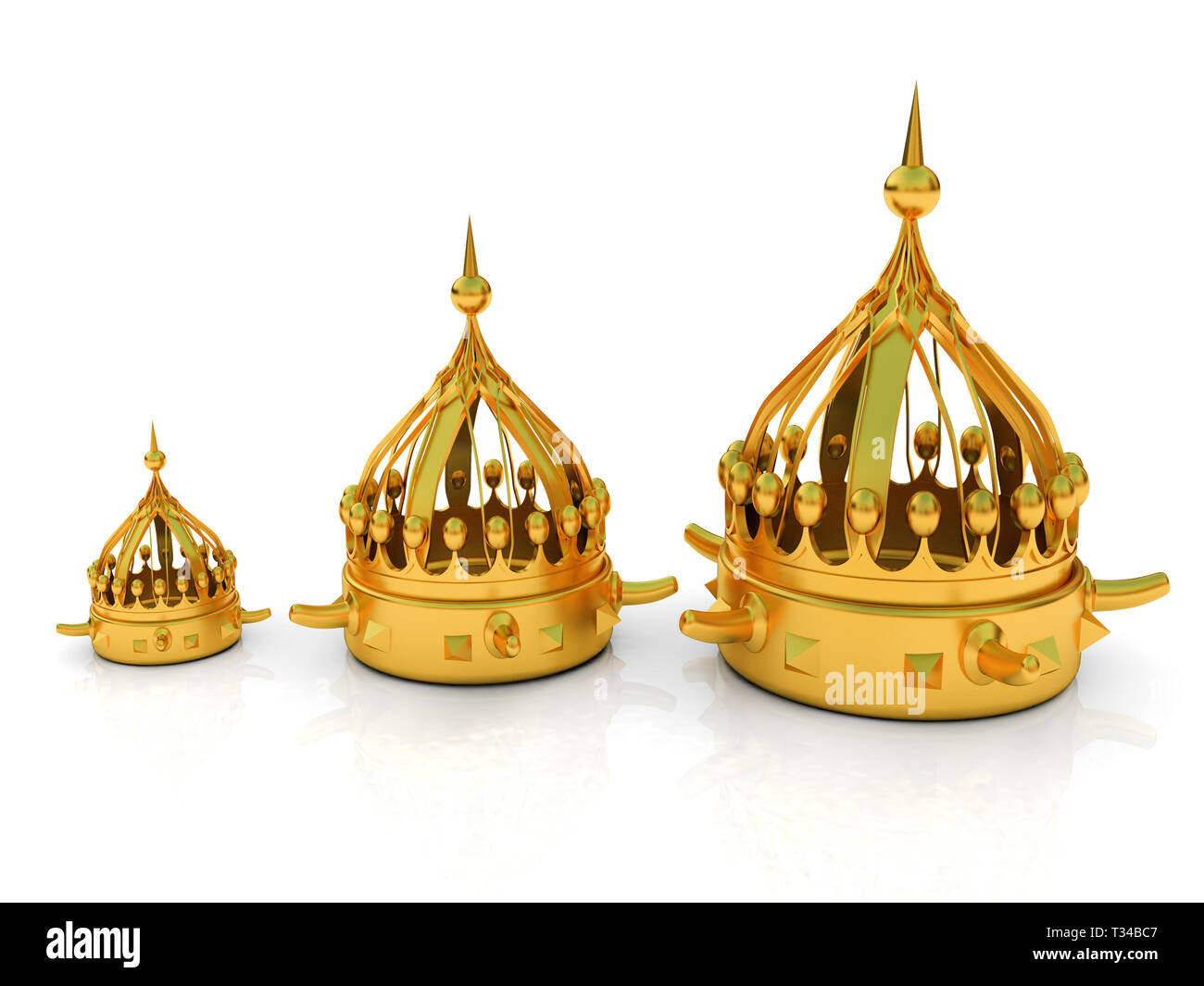 Crown. 3d render Stock Photo - Alamy