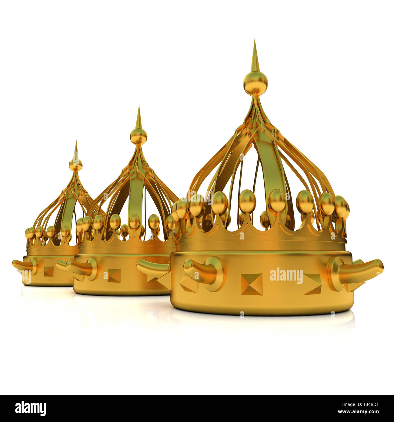 Crown. 3d render Stock Photo - Alamy